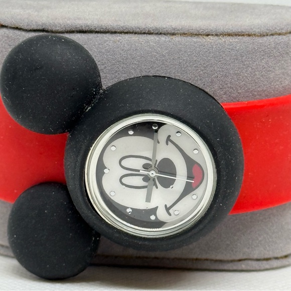 Disney | Accessories | Disney Mickey Mouse Red Slap Band Watch | Poshmark